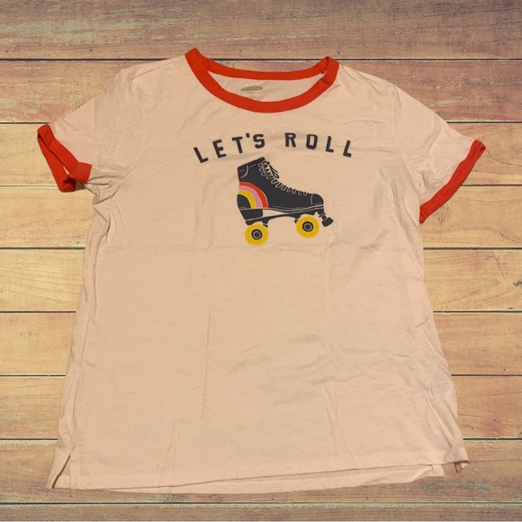 American Eagle Outfitters | Tops | Summer Roller Skate Lets Roll Cute ...